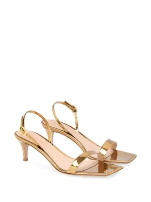 GIANVITO ROSSI 55mm Ribbon Leather Sandals