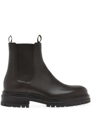 GIANVITO ROSSI Patent-leather Ankle Boots - Brown