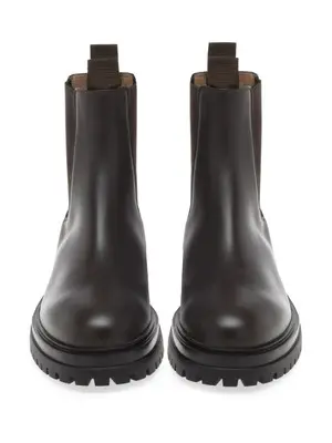 GIANVITO ROSSI Patent-leather Ankle Boots - Brown