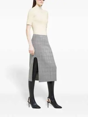 COURREGES Solar Ribbed Sweater - White