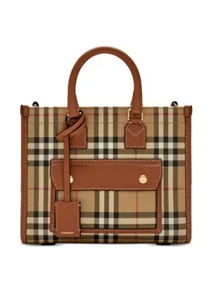Burberry Mini Freya Tote Bag - Neutrals