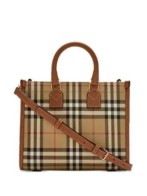 Burberry Mini Freya Tote Bag - Neutrals