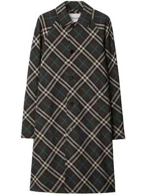 Burberry Mid-length Check Trench Coat