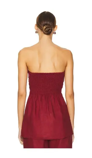 Faithfull The Brand Boe Tunic Top - Wine