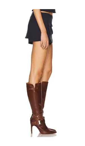 Lioness Countryside Skort With Overlay And Side Tie Closures - Navy