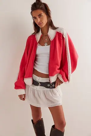 Free People We The Free I'm Yours Turtle Zip-up - Bella Rosa Combo