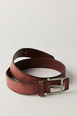 Free People Carraway Leather Belt Oxblood