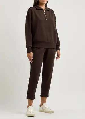 Varley Hawley Half-zip Sweatshirt - Brown