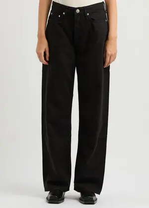 Rag & Bone Logan Wide-leg Jeans - Black