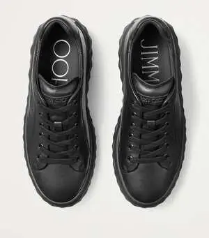 JIMMY CHOO Diamond Light Maxi Leather Sneakers