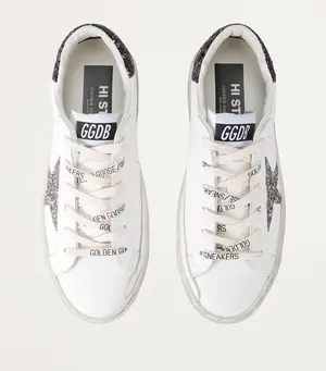 GOLDEN GOOSE Leather Hi Star Sneakers