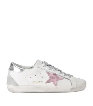 GOLDEN GOOSE Super-star Leather Sneakers - White