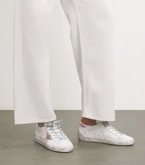 GOLDEN GOOSE Super-star Leather Sneakers - White