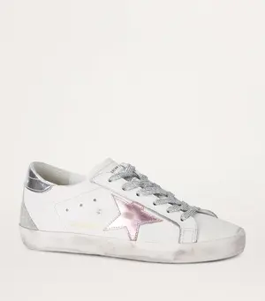 GOLDEN GOOSE Super-star Leather Sneakers - White