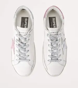 GOLDEN GOOSE Super-star Leather Sneakers - White