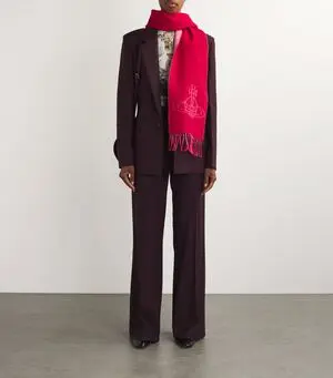 VIVIENNE WESTWOOD Wool Orb Scarf