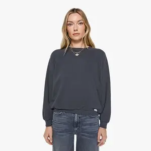 MOTHER The Biggie Concert Faded Sweatshirt - Black