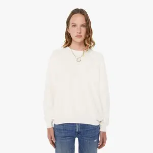 MOTHER Oversized Raglan Sweatshirt - White