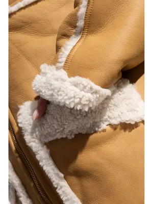 HALFBOY Faux Shearling-trim Coat