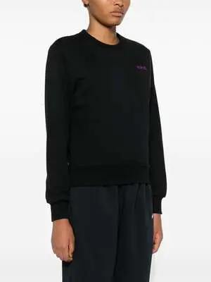 A.p.c. Flocked-logo Sweatshirt