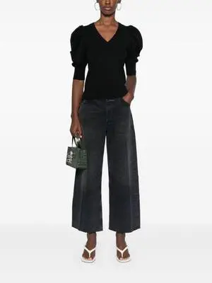 Citizens Of Humanity Ayla Cropped Jeans - Black