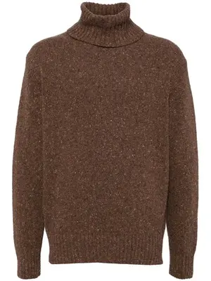 Universal Works Roll Neck Tweed Jumper