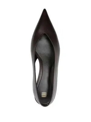 TOTEME 40mm The Wedge-heel Slingback Pumps - Brown
