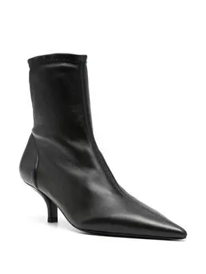 TOTEME 55mm Heeled Sock Boots - Black