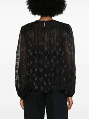 Dolce & Gabbana Monogram-dévoré Blouse