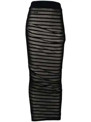 JEAN PAUL GAULTIER Marinière Maxi Skirt
