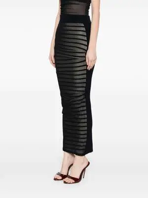 JEAN PAUL GAULTIER Marinière Maxi Skirt