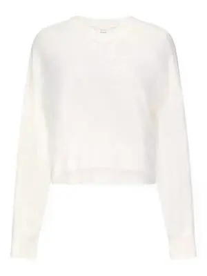 Loulou De Saison Anzor V-neck Cashmere Sweater - White