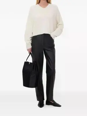 Loulou De Saison Anzor V-neck Cashmere Sweater - White