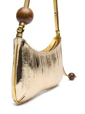 Jacquemus Le Bisou Perle Shoulder Bag - Gold