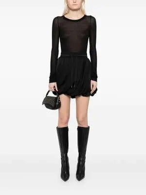Helmut Lang Bubble Mini Skirt - Black