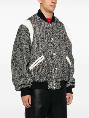 Kenzo Marl-knit Varsity Jacket