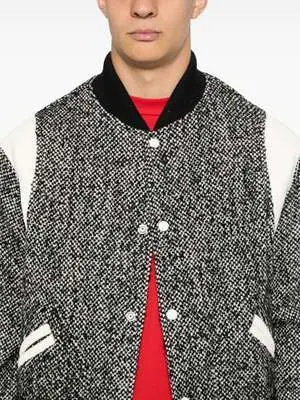 Kenzo Marl-knit Varsity Jacket