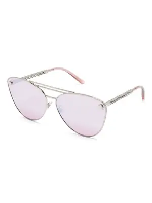 Versace Tubular Greca Cat-eye Sunglasses