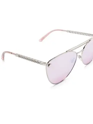 Versace Tubular Greca Cat-eye Sunglasses