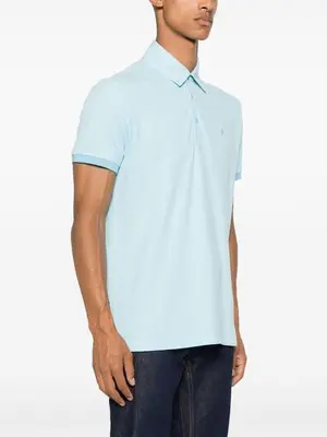 Etro Pegaso-motif Polo Shirt - Blue