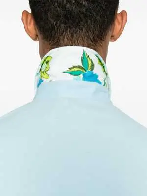 Etro Pegaso-motif Polo Shirt - Blue