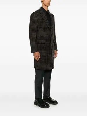 Caruso Houndstooth Wool-cashmere Coat