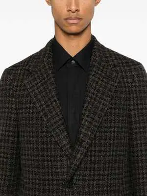 Caruso Houndstooth Wool-cashmere Coat