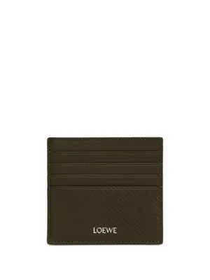 Loewe Stamped Card Holder - Green