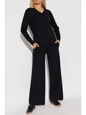 Max Mara V-neck Wool Knit Top
