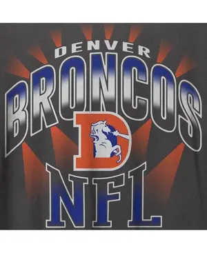 Junk Food Clothing Nfl Denver Broncos Chrome Flea Market Tee - Midnight