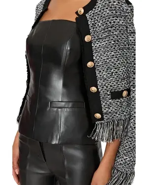 MILLY Kaia Crewneck Cardigan Sweater
