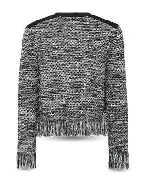 MILLY Kaia Crewneck Cardigan Sweater