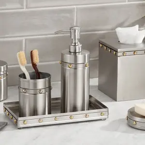 ROSELLI Rivets 3 Piece Bath Accessory Set