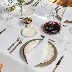 PRATESI Bianchissima Table Runner, 15 X 90
